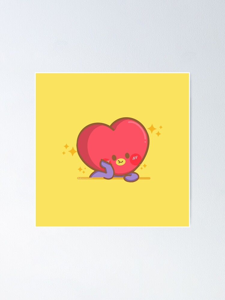 "Cute BTS BT21 character Tata in NY Taehyung V bias stan" Poster for ...