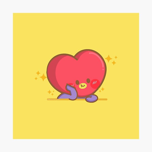 "Cute BTS BT21 character Tata in NY Taehyung V bias stan" Photographic ...