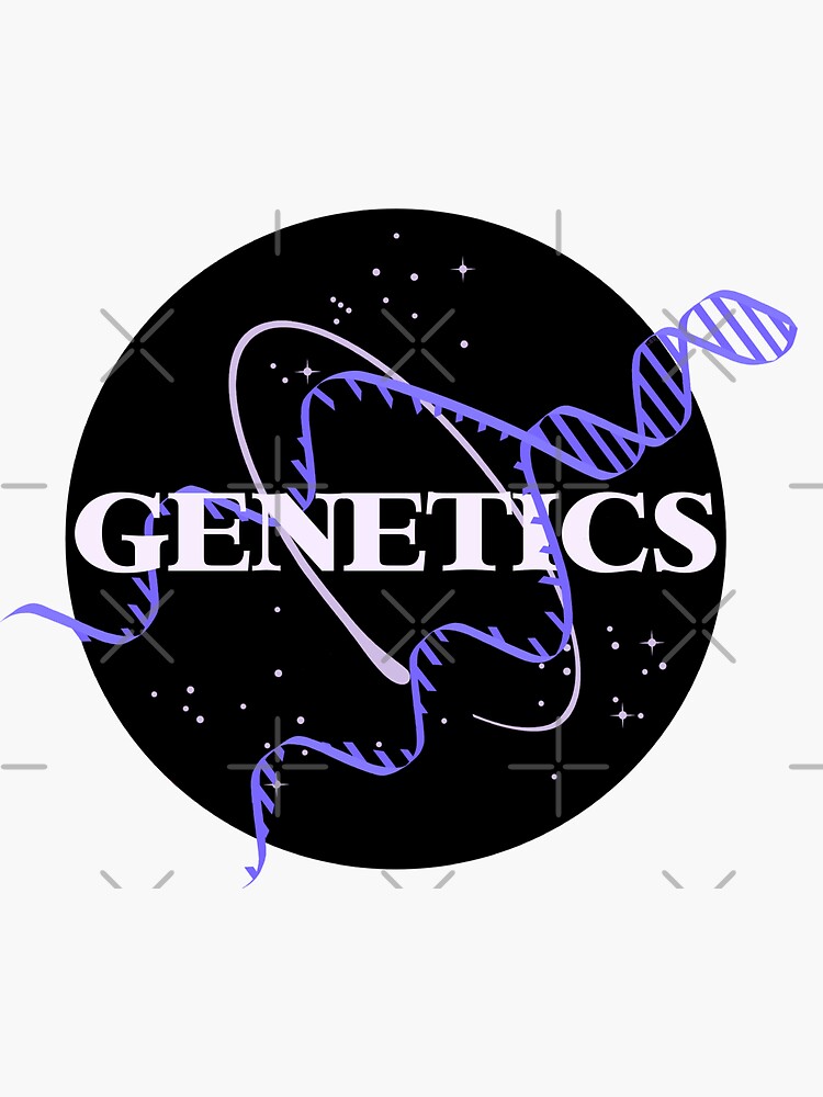 "Genetics - Purple " Sticker for Sale by littlebrownpoet | Redbubble