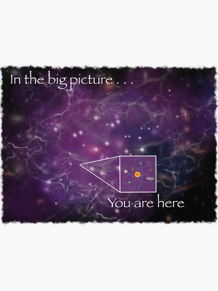 "Keep it in Perspective " Sticker for Sale by wabisabi-design | Redbubble