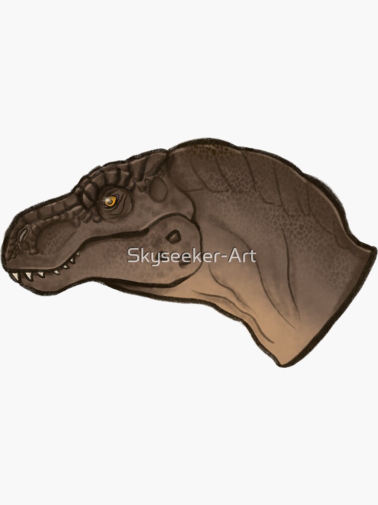 "Tyrannosaurus rex" Sticker for Sale by Skyseeker-Art | Redbubble