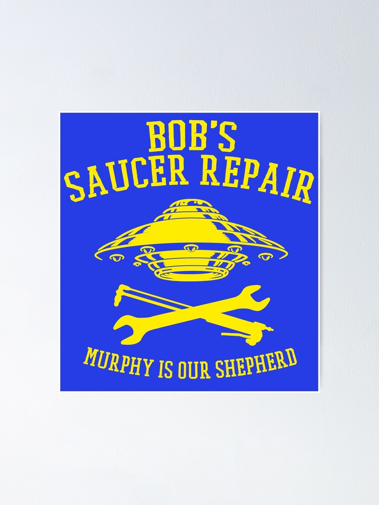 "BSR yellow logo" Poster for Sale by BobSaucerRepair | Redbubble