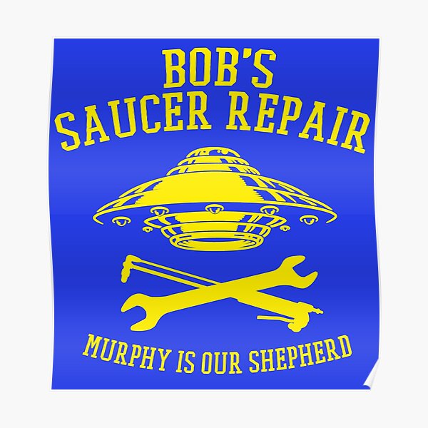 "BSR yellow logo" Poster for Sale by BobSaucerRepair | Redbubble