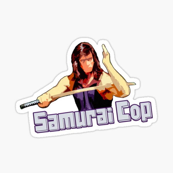 "Samurai Cop V2" Sticker for Sale by bestofbad | Redbubble