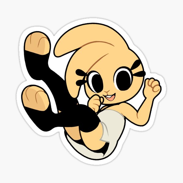 "Bonita Bunny" Sticker for Sale by gatodelfuturo | Redbubble