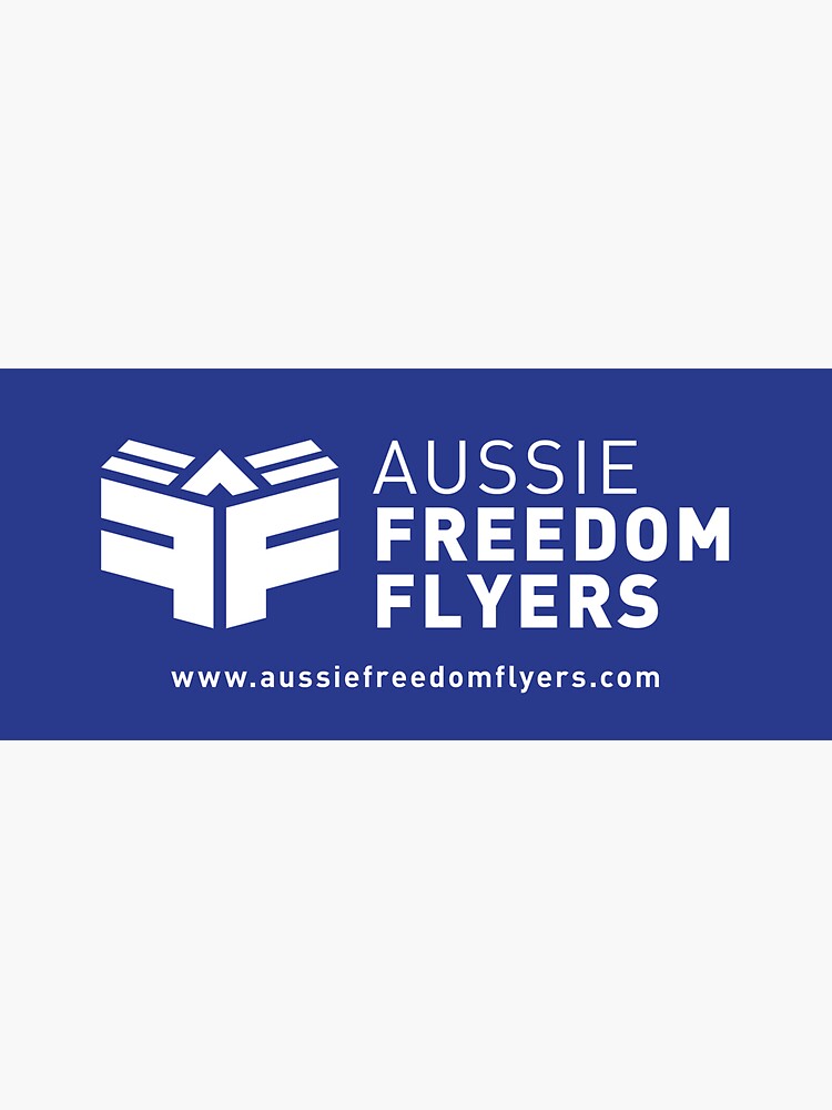 "Aussie Freedom Flyers Sticker" Sticker for Sale by aufreedomflyers | Redbubble