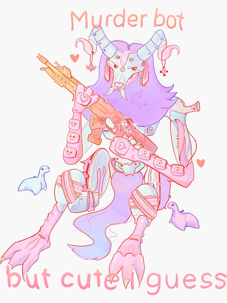 "MURDER BOT (OLD)" Sticker for Sale by MISSINGCITIZEN | Redbubble