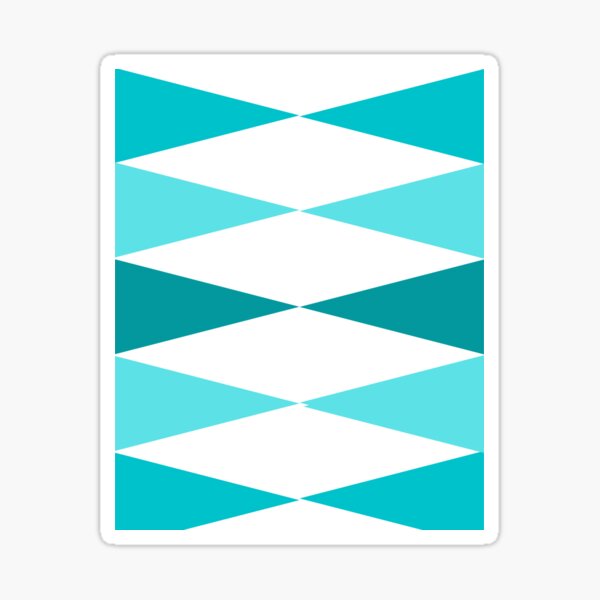 "Modern Blue & White Abstract Design Pattern" Sticker for Sale by ...