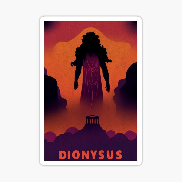 "Dionysus Movie Poster" Sticker for Sale by ClownManArtwork | Redbubble
