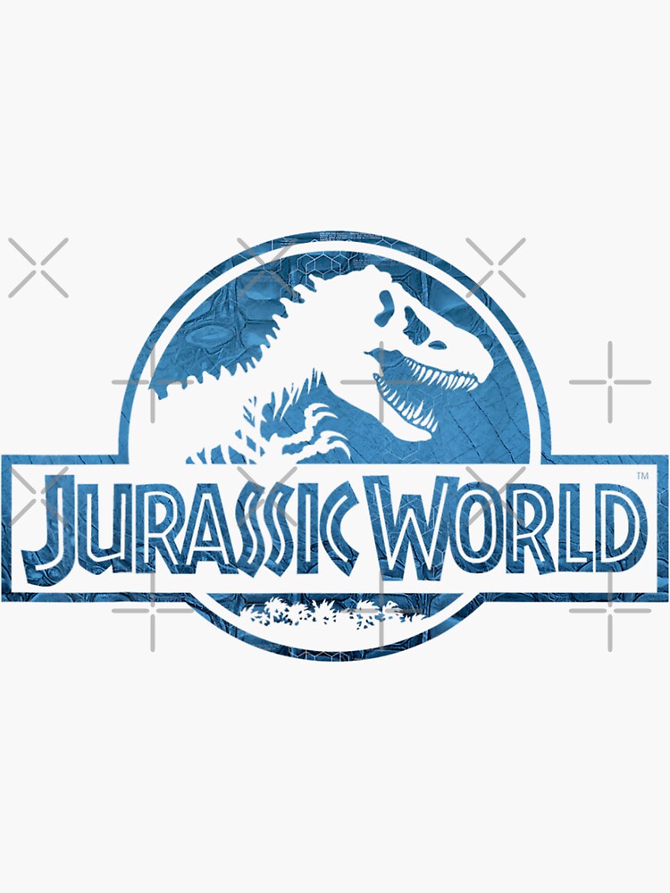 "Blue Dinosaur Scale Logo" Sticker for Sale by TarynAbbott | Redbubble