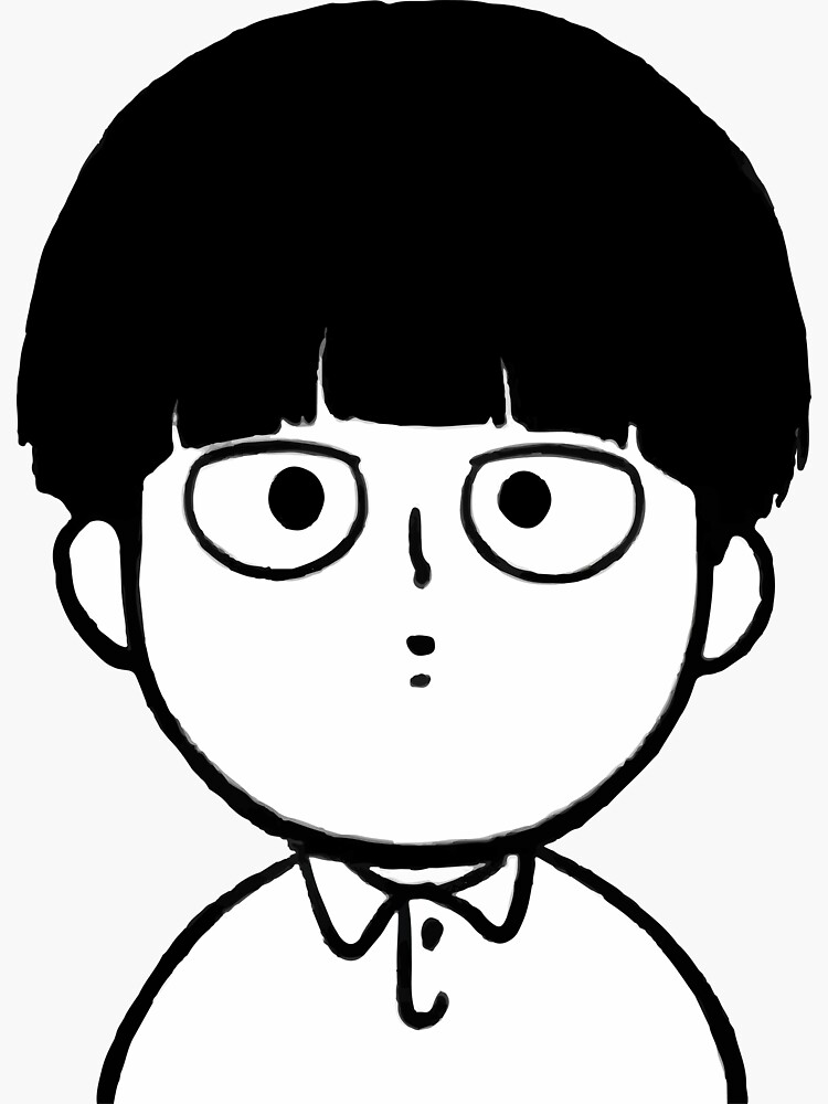 "MOB PSYCHO Shigeo Kageyama" Sticker for Sale by HaZaGui | Redbubble