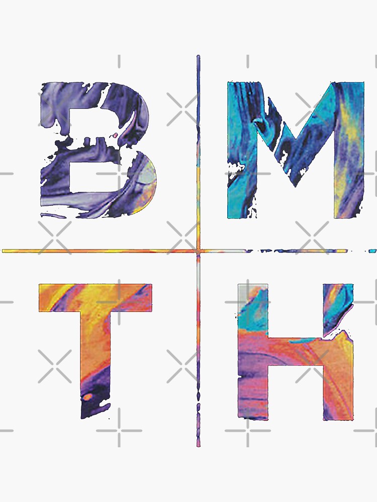 "Splash BMTH Iconic" Sticker for Sale by barbaraminor | Redbubble