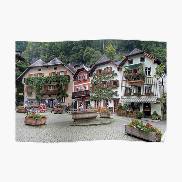 "Hallstatt" Poster for Sale by YairKarelic | Redbubble