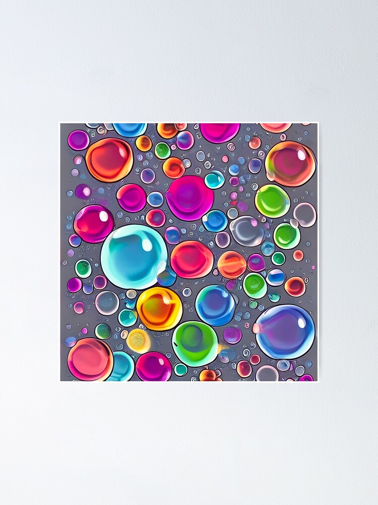 "Bubbles" Poster for Sale by IlluminatedPage | Redbubble