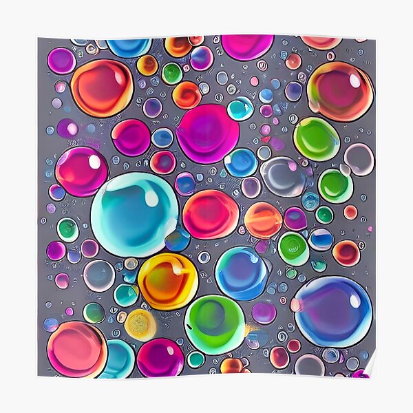 "Bubbles" Poster for Sale by IlluminatedPage | Redbubble