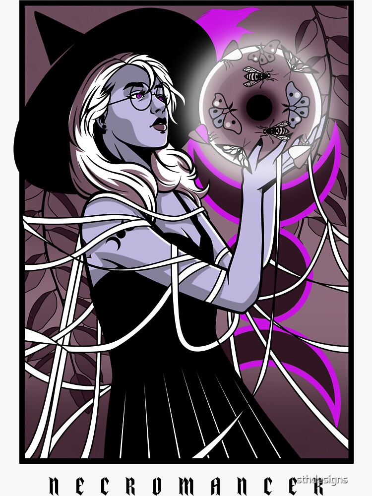 "Necromancer" Sticker for Sale by sthdesigns | Redbubble