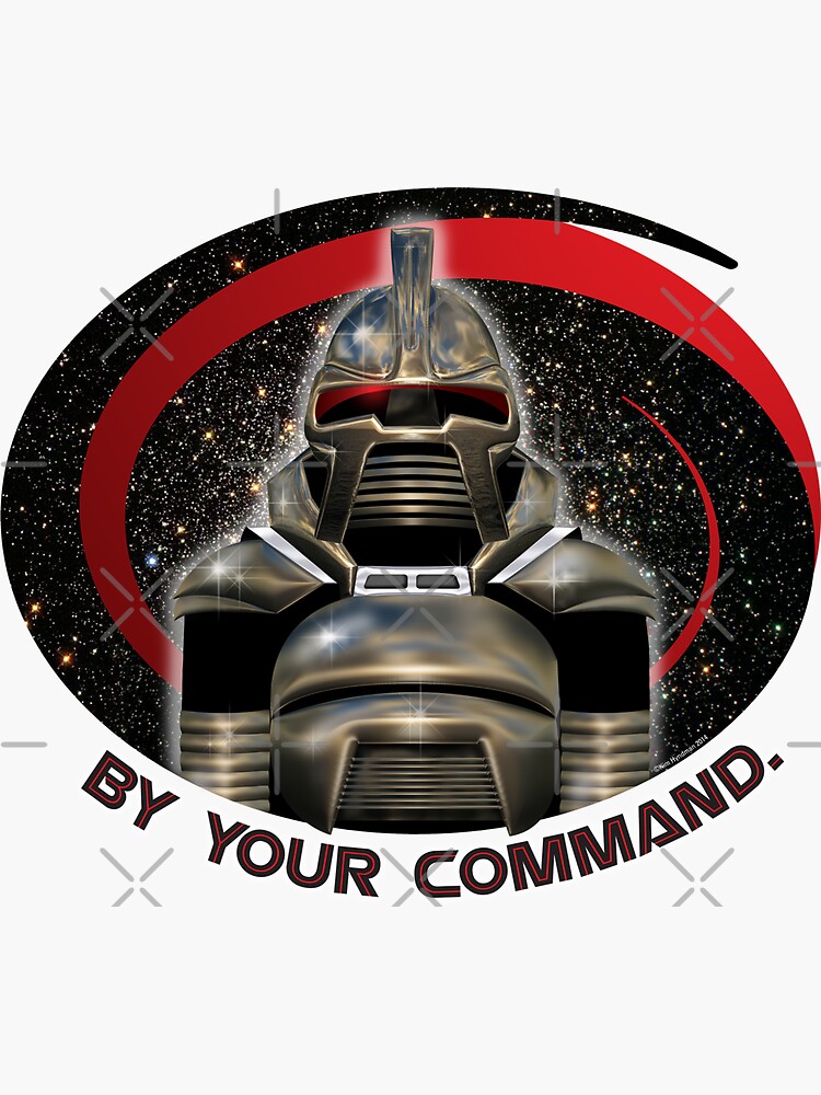 "Cylon...By Your Command!" Sticker by Wildharegrafix | Redbubble