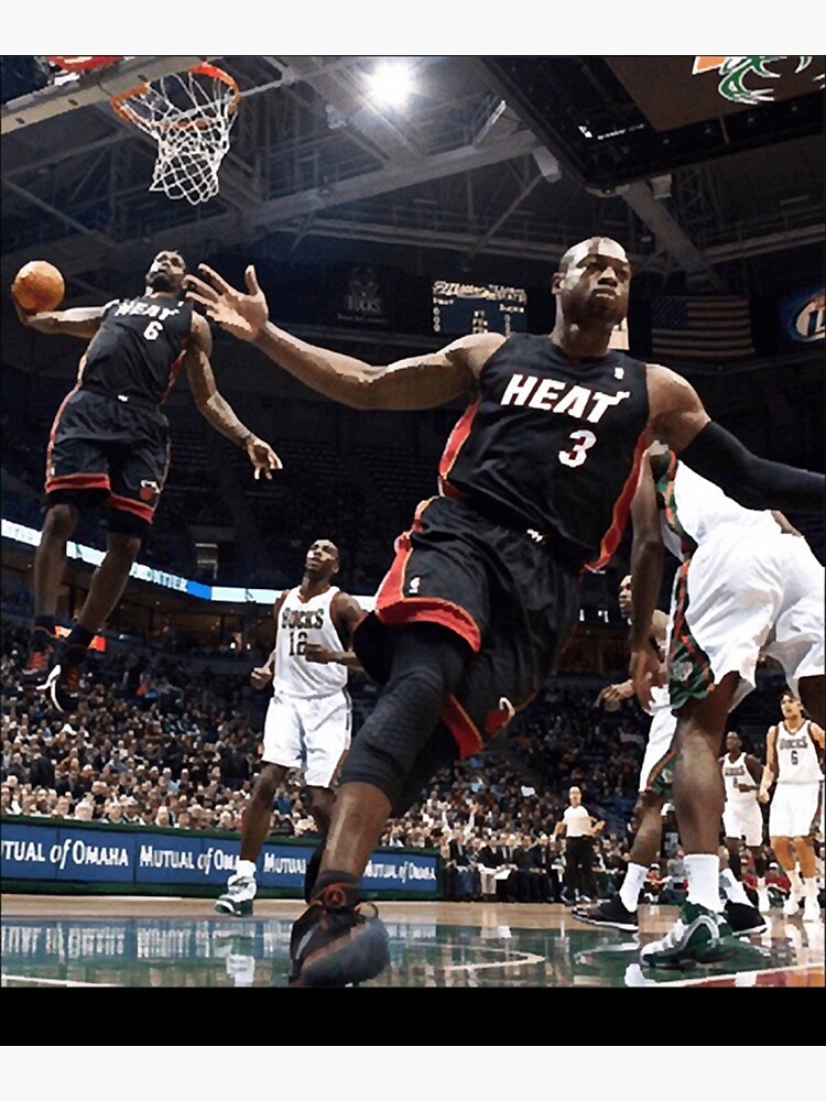 "Dwayne Wade Lebron dunk" Poster for Sale by MartyChipman | Redbubble