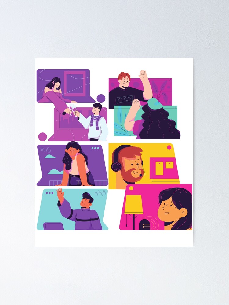 "im a people person people talking graphic design" Poster for Sale by ...