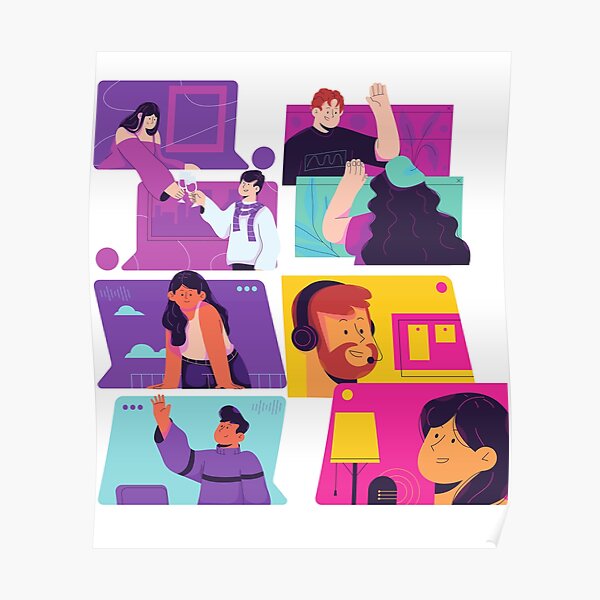 "im a people person people talking graphic design" Poster for Sale by ...