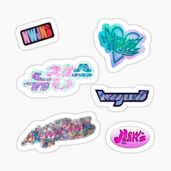 Newjeans Logo Pack 2 New Jeans Sticker For Sale By Princessliviak Redbubble