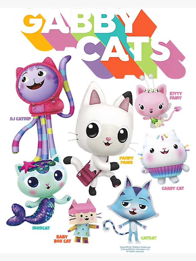 "Kids Gabby's Dollhouse Gabby Cats" Poster for Sale by board2miv ...