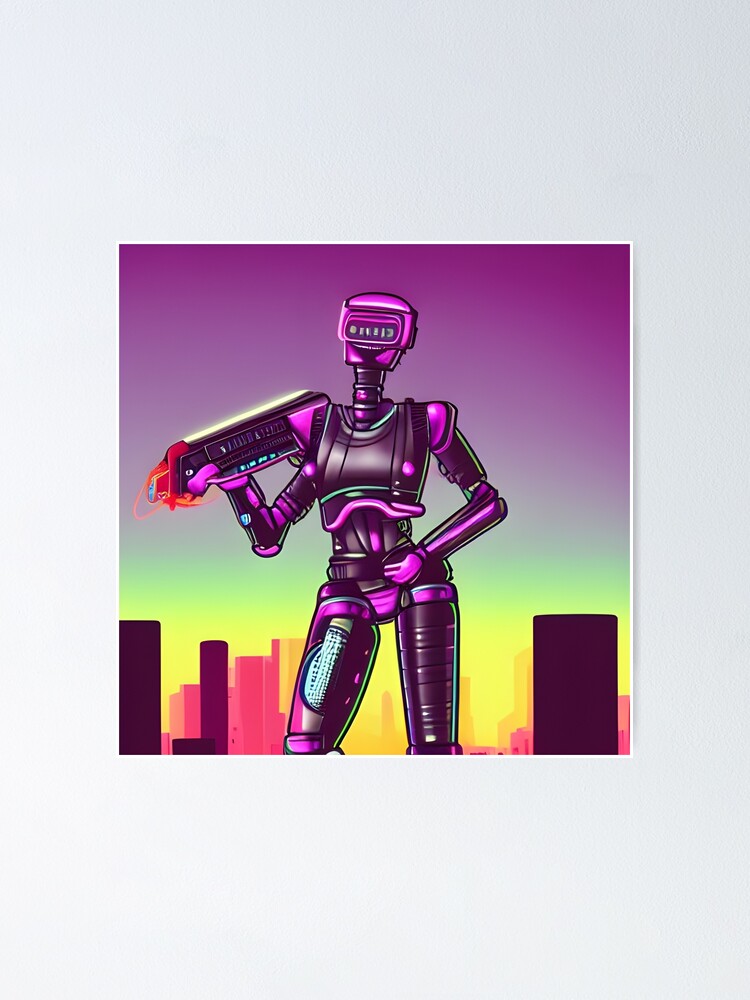 "Robot Lady" Poster for Sale by Navanon | Redbubble