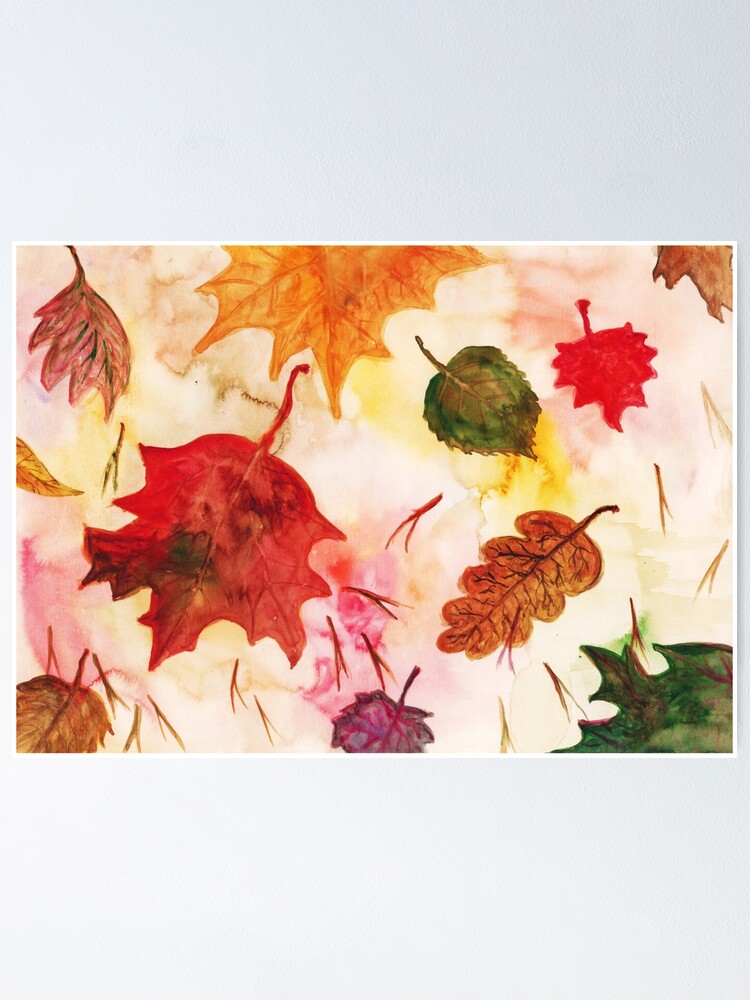 "Autumn Leaves" Poster for Sale by ArtEntwined | Redbubble
