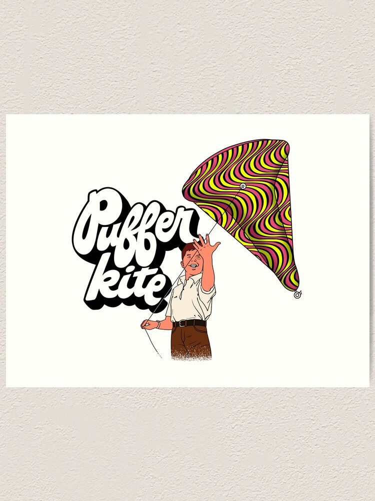 "The Incredible Puffer Kite Inflatable 70s Flying Machine Official Logo ...