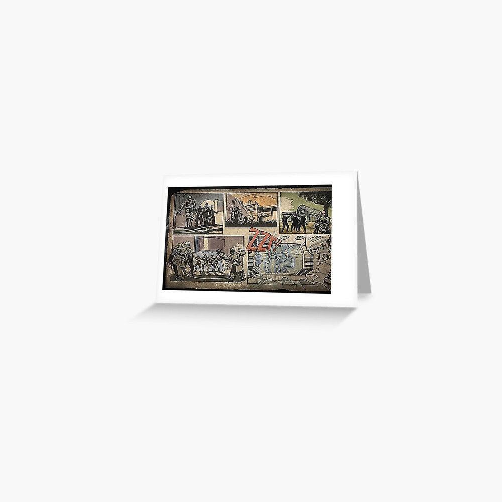 Zombies Loading Screen Comic Greeting Card For Sale By Williamsulliva