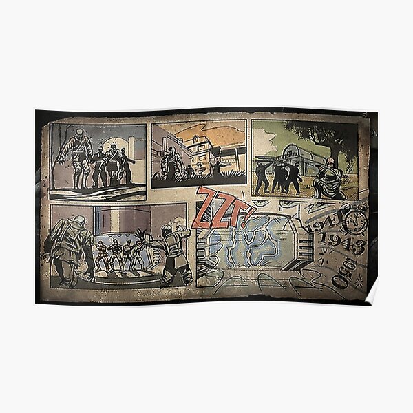 "Zombies loading screen comic" Poster for Sale by williamsulliva ...