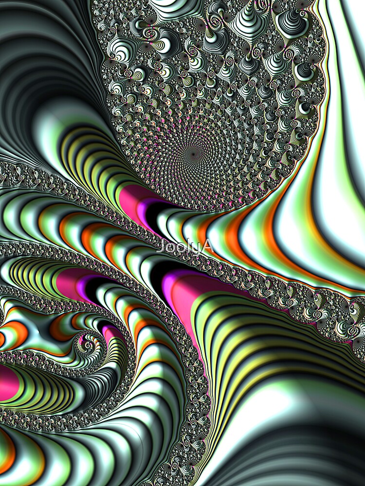 "Fractal Design Morphing Shells" Sticker for Sale by JoolyA | Redbubble