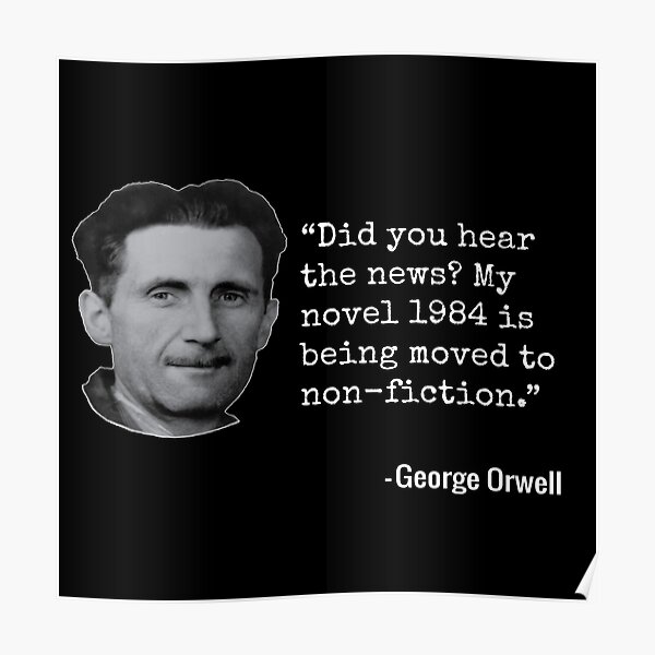 "Orwell humor : Relocated - Funny" Poster for Sale by cartoon | Redbubble