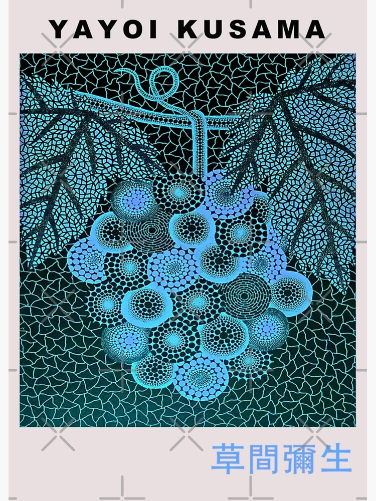 "Yayoi Kusama - Tosca Grape" Sticker for Sale by DallasKG | Redbubble