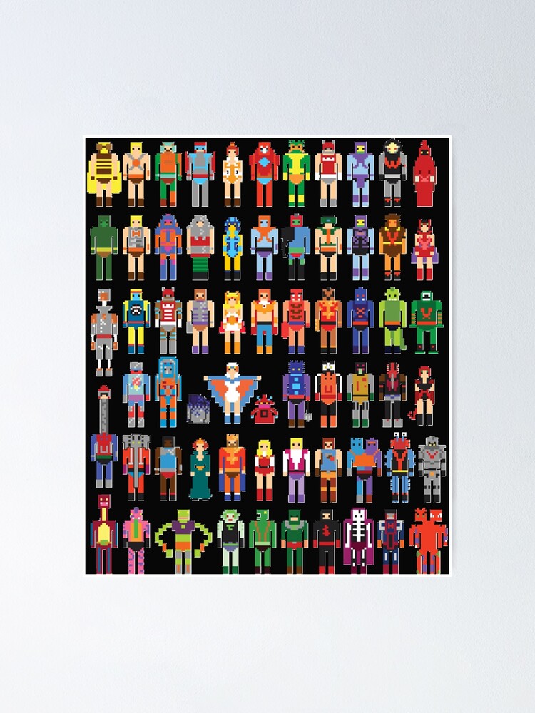 "8 bit Masters" Poster for Sale by AbelChappell | Redbubble