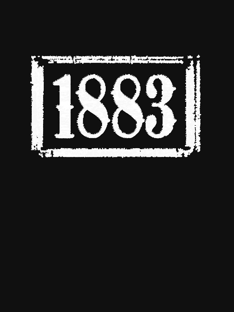 "1883 Logo" T-shirt for Sale by AbelChappell | Redbubble | 1883 t ...