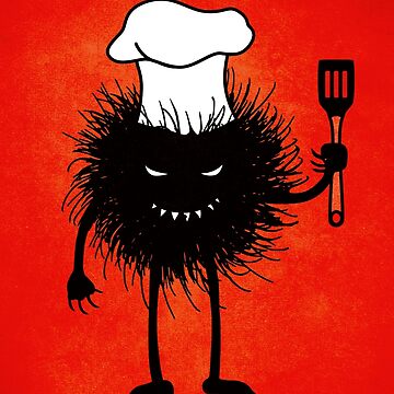 "Evil Chef Character Kinda Goth Funny Cooking Art" Photographic Print ...