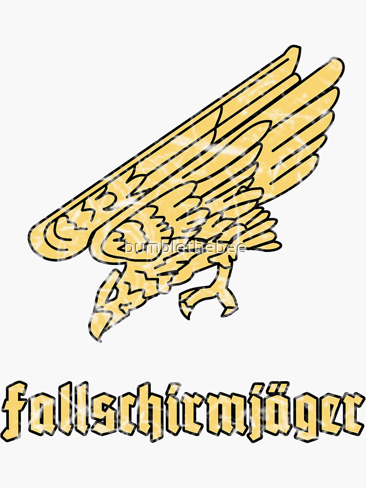 "fallshirmjager" Sticker for Sale by bumblethebee | Redbubble