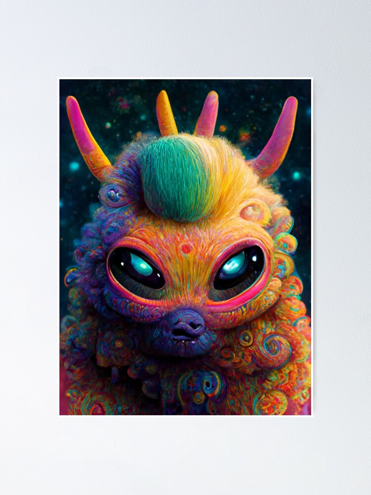 "Super Hero Llama Crowned King Of Rainbow Comics Astromonster " Poster ...