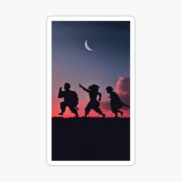 "the demon slayer groupe" Sticker for Sale by amazingfruits | Redbubble