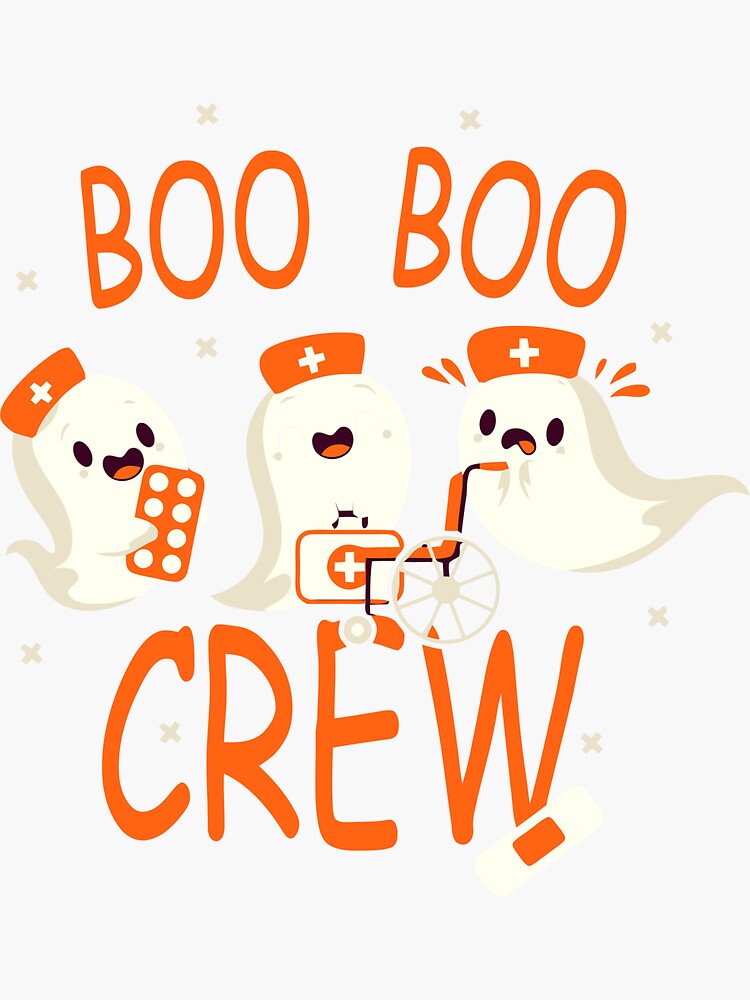 "Boo Boo Crew " Sticker for Sale by sweary12 | Redbubble