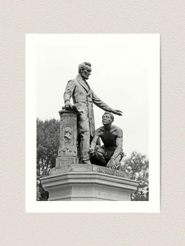 "Abraham Lincoln Freeing A Slave At The Emancipation Memorial -- 6" Art ...