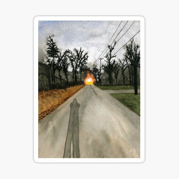 "Play Your Music Watch Me Leave, Dark Painting" Sticker for Sale by ...