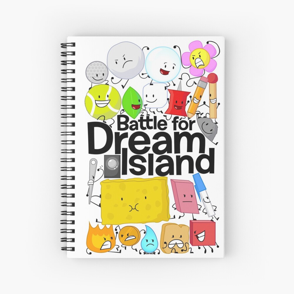 "BFDI Poster White" Spiral Notebook for Sale by jacknjellify | Redbubble
