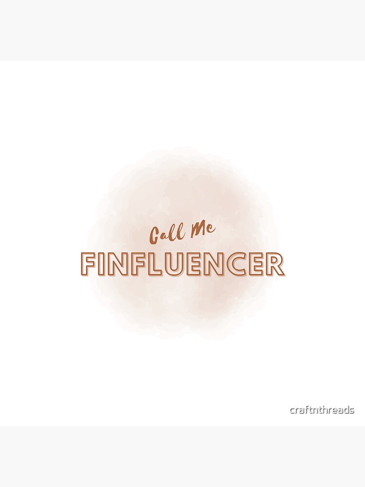 "You can Call Me Finfluencer" Sticker for Sale by craftnthreads | Redbubble