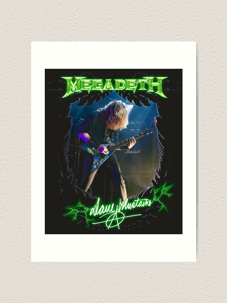 "Mega Death Dave Guitar " Art Print for Sale by sirniounreadakx | Redbubble