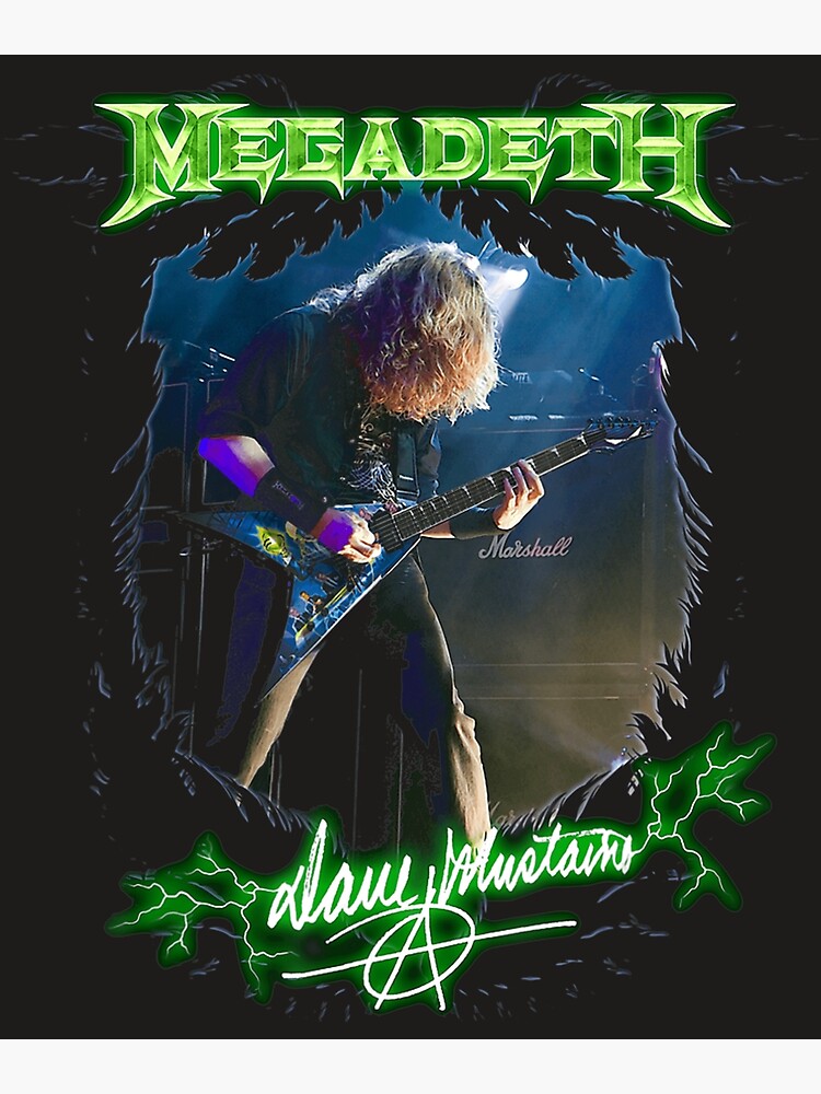 "Mega Death Dave Guitar " Art Print for Sale by sirniounreadakx | Redbubble