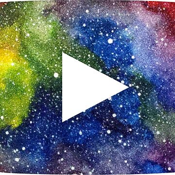 "YouTube Play Button Space 3" Sticker for Sale by DyadyaYasha | Redbubble