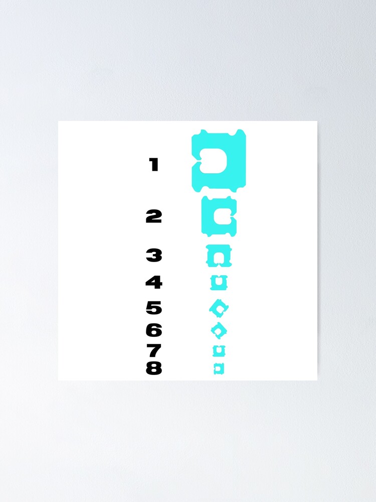 "Funny Landolt's Broken Ring Eye Chart | Optometrist Gifts | Eye Test ...