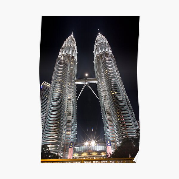 "Petronas Twin Towers KLCC" Poster for Sale by MiImages | Redbubble